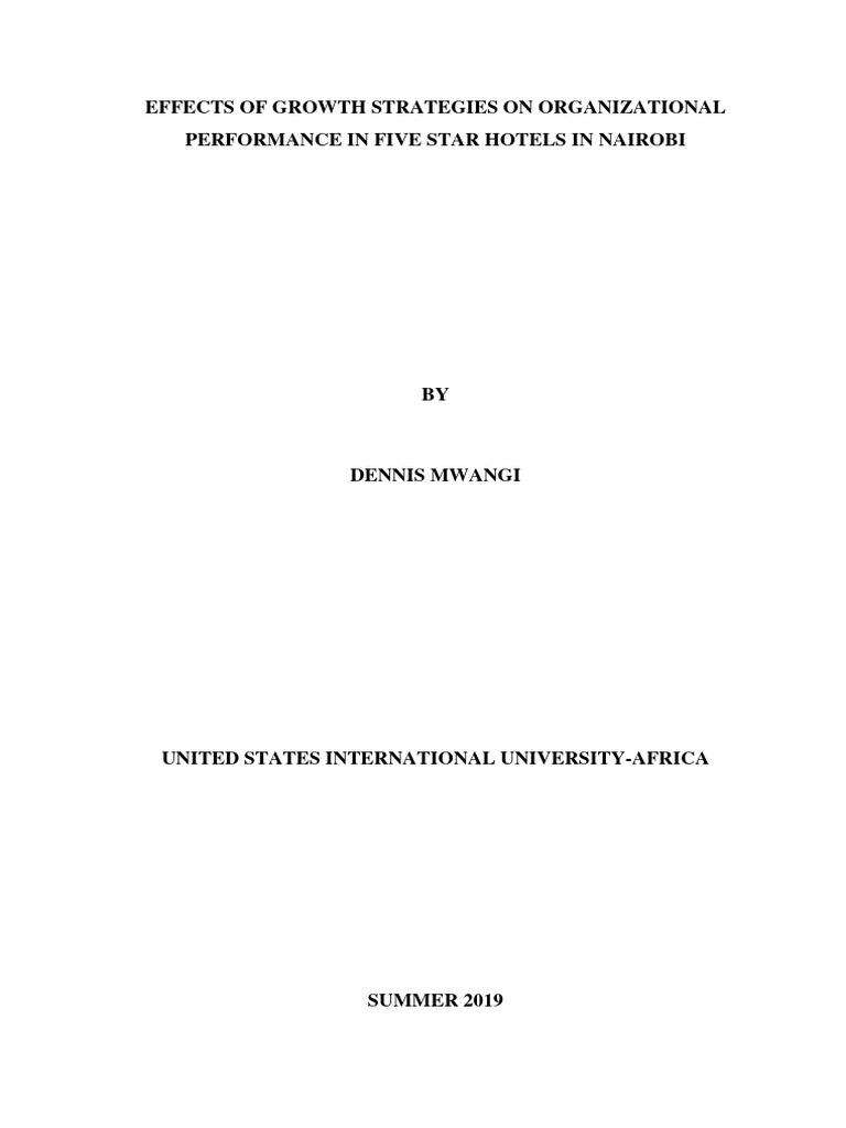 Dennis Mwangi Mba 2019 | Download Free PDF | Statistics | Science
