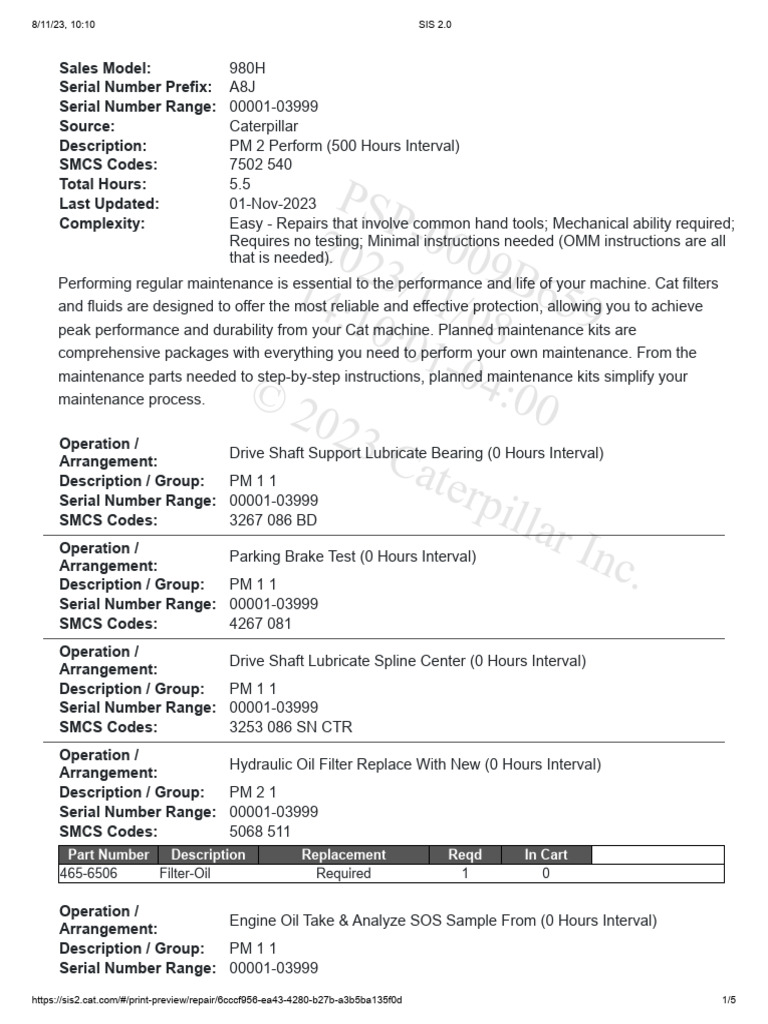 PSP-0009B659 2023/1 1/08 14:10:01-04:00 © 2023 Caterpillar Inc | PDF | Transport | Automotive ...