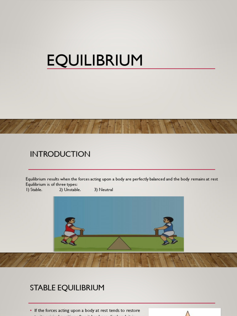 Equilibrium Presentation 3 | PDF