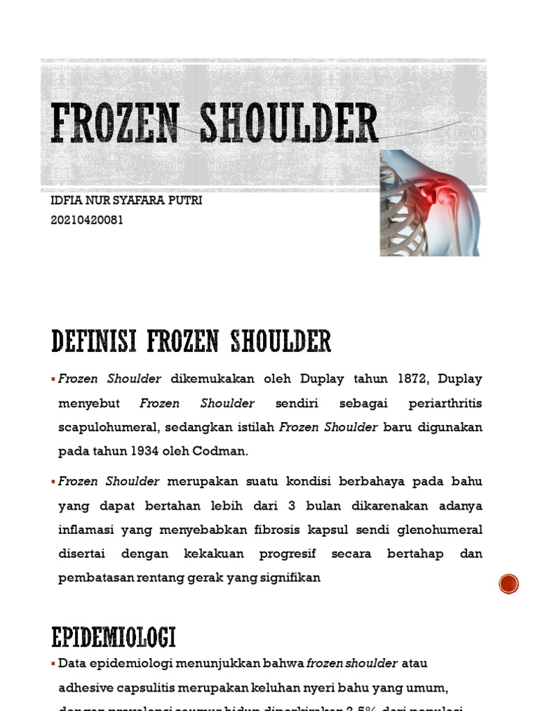 Frozen Shoulder | PDF
