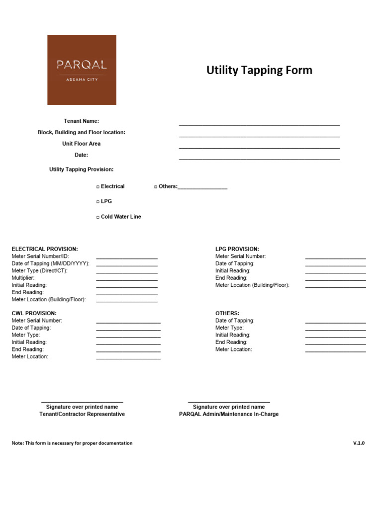UTR Form | PDF
