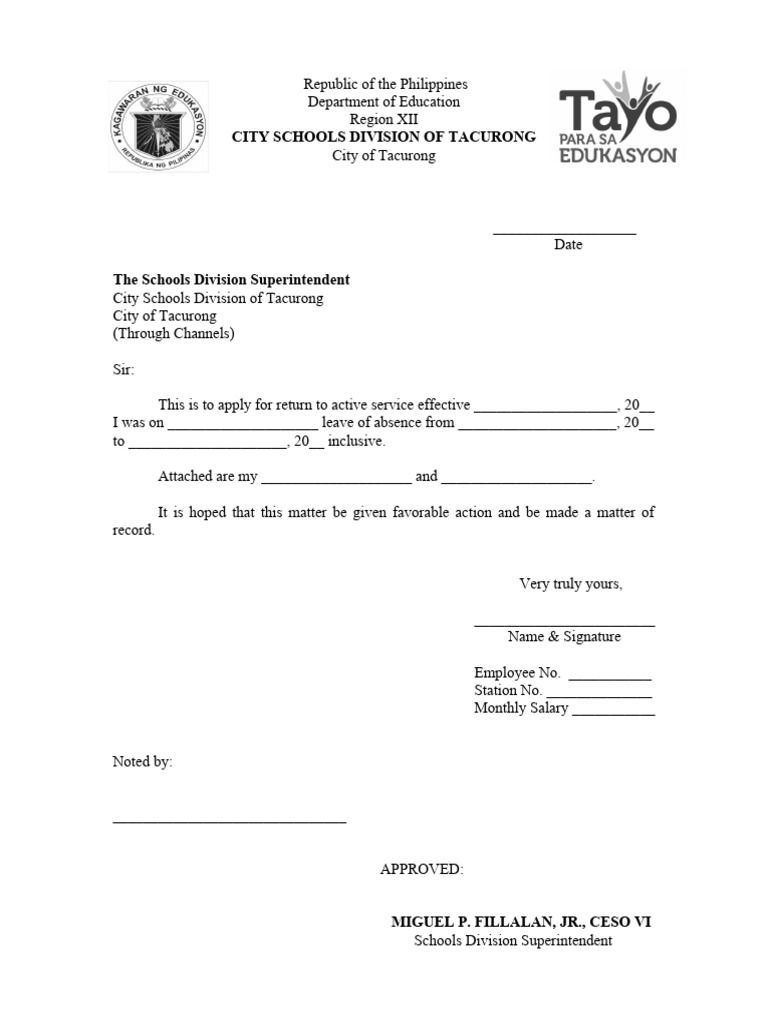 Form For S.O. For Reinstatement | PDF