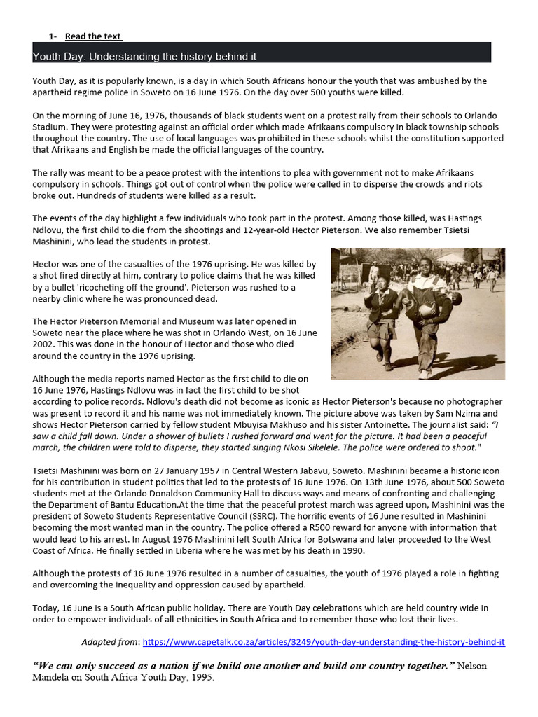 June 16 Worksheet | PDF | Protest | Political Events