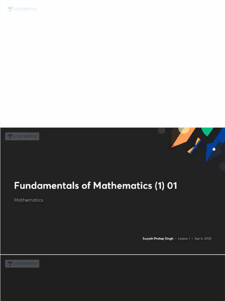Fundamentals of Mathematics 1 01 With Anno | PDF