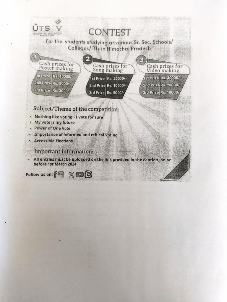 Online Song - Poster - Video Making Competition | PDF