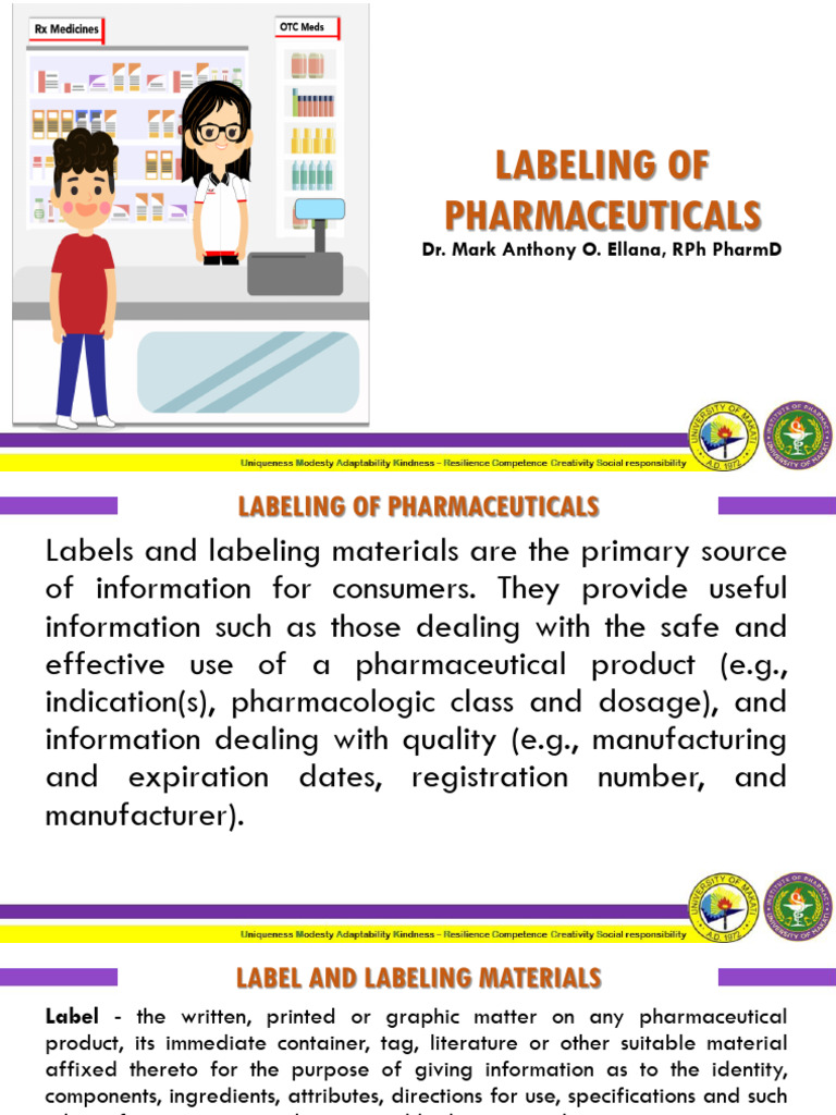 M6-PHARMACEUTICAL-LABELS | PDF | Pharmacy | Prescription Drugs