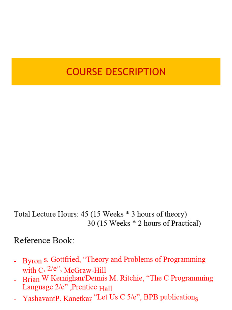 C Intro | PDF | Computer Program | Programming