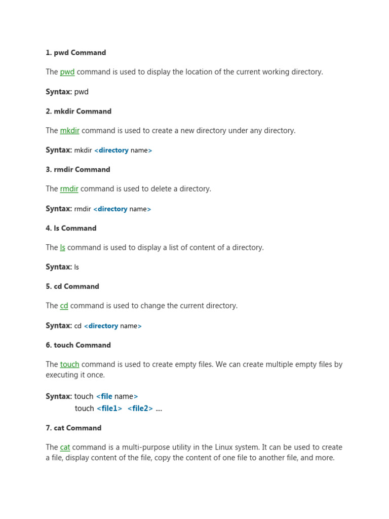 50 Commands of Linux | PDF | Computing | Utility Software