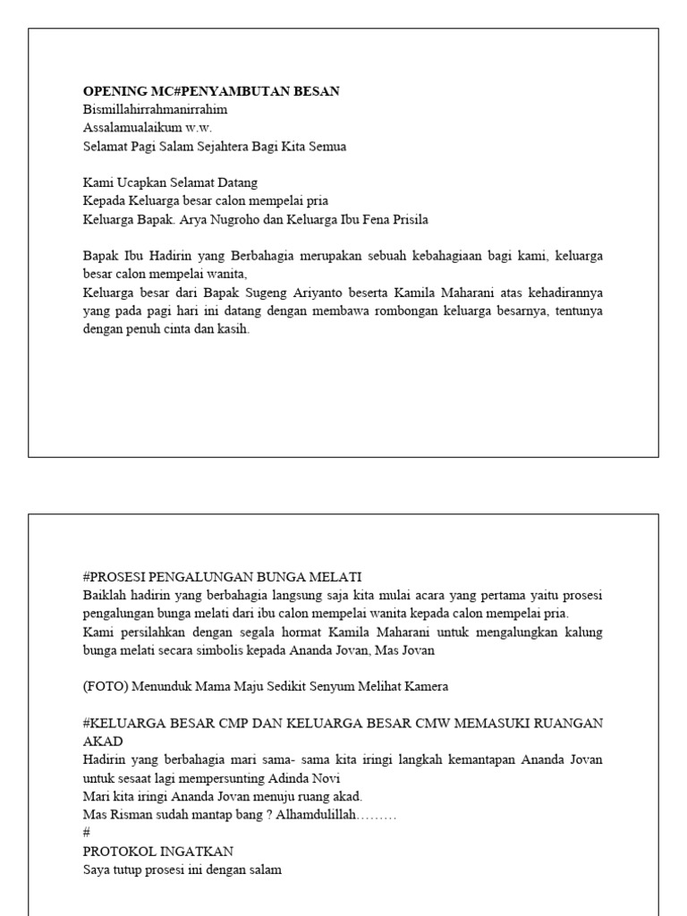 Contoh MC | PDF