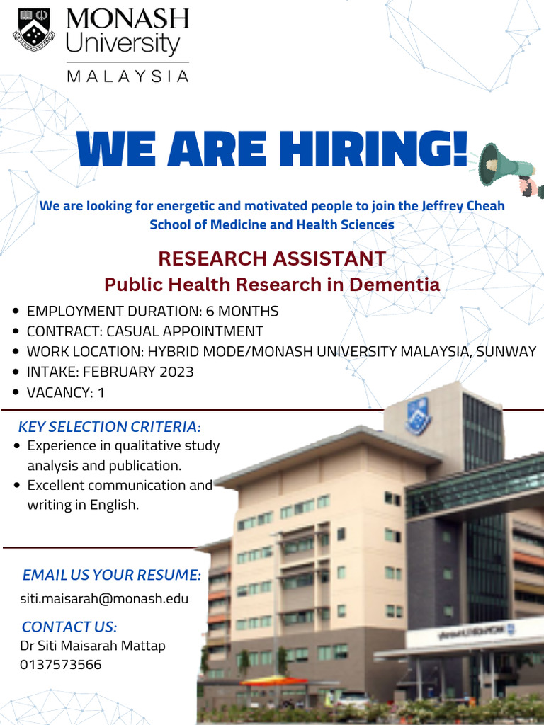 Monash Hiring Documents | PDF | Dementia | Data