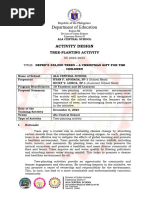 Sample Activity Design For School | PDF | Teachers | Educational Technology