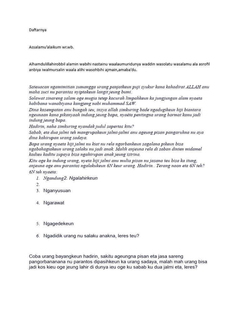 Contoh Teks Pidato | PDF