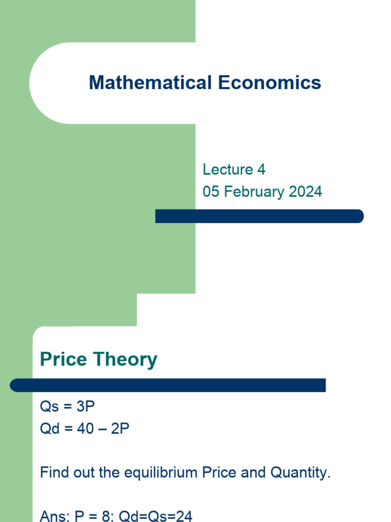 Economics for Advanced Students | PDF | Demand | Supply (Economics)