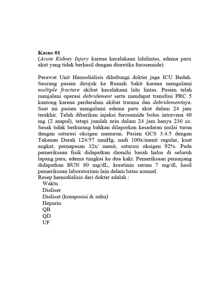 Kasus Telaah Peresepan HD | PDF