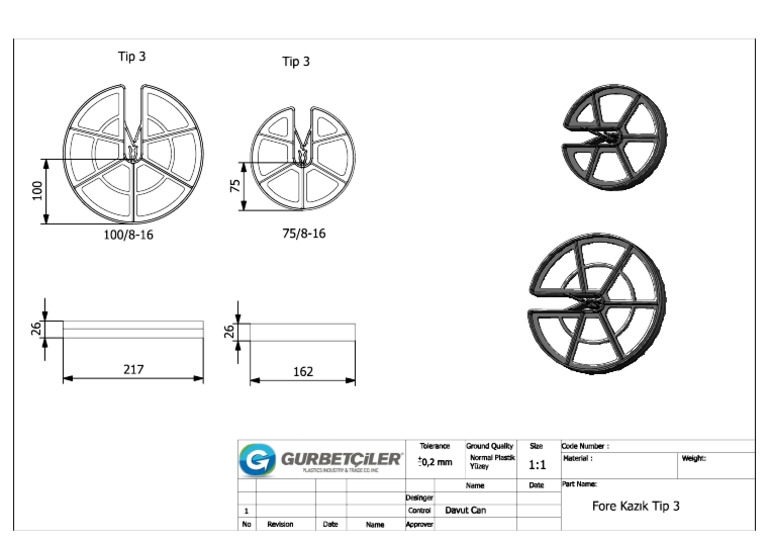 Wheel Spacer Technical Drawing | PDF
