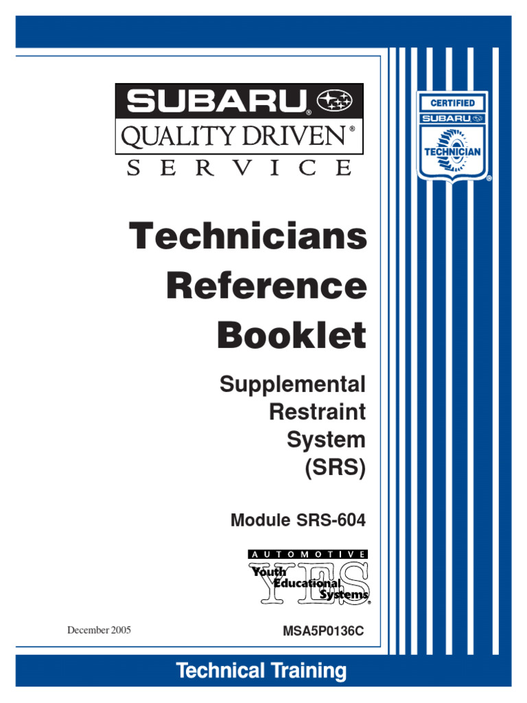2005 Subaru Srs Ti | PDF