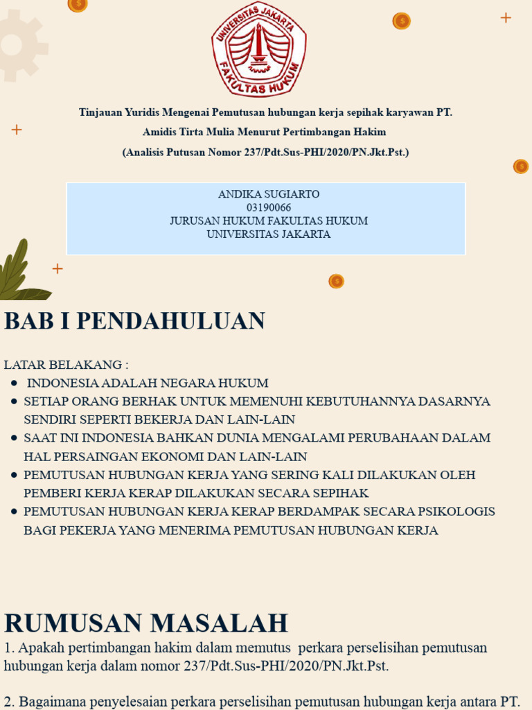 Pertimbangan Hakim dalam Kasus Roy Iskandar | PDF