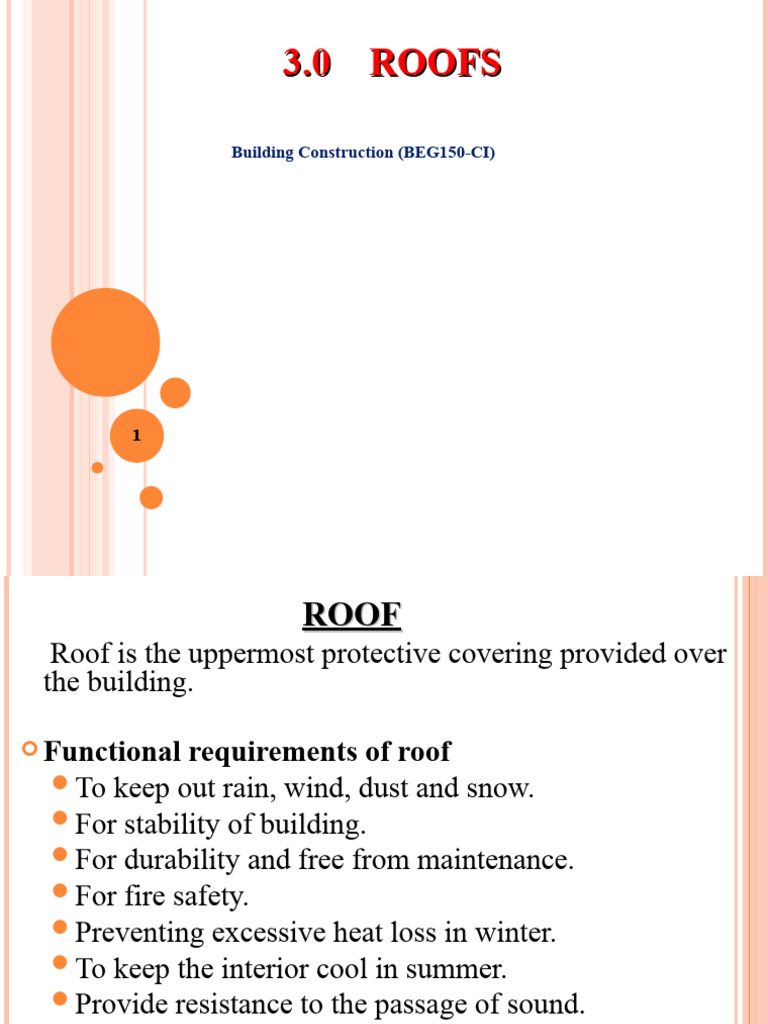 Chapter 3 Roof Updated | PDF | Roof | Components