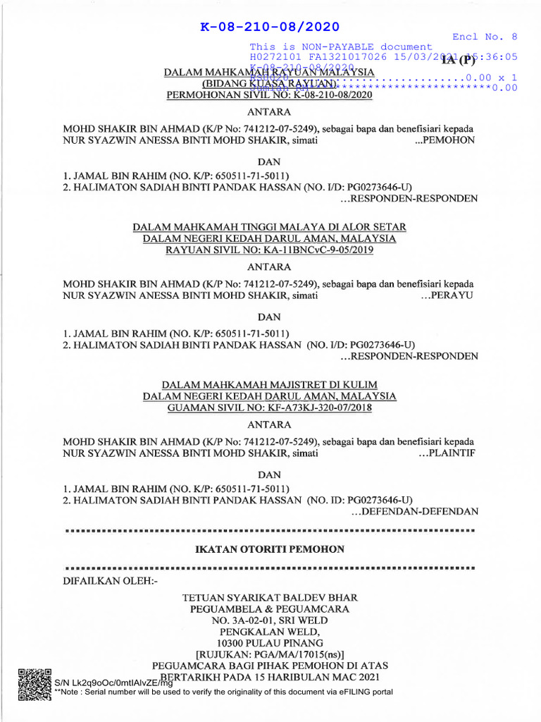 Encl 8 - Ikatan Otoriti Pemohon | PDF | Lexicology | Data Model