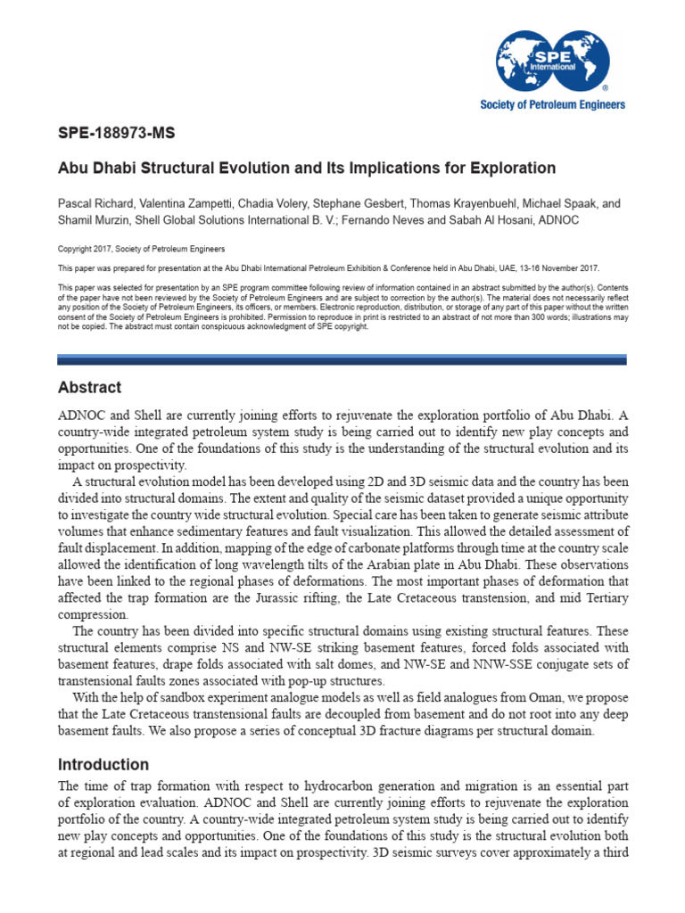 SPE-188973-MS Shell Abu Dhabi Structural Evolution and Its Implications ...