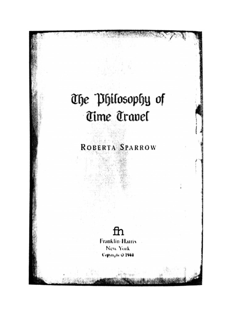 The Philosophy of Time Travel | PDF