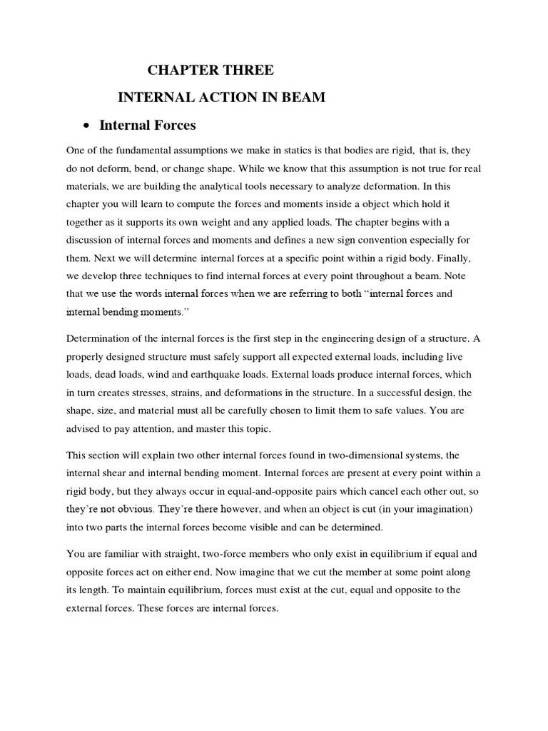 CHAPTER -3 | PDF | Bending | Beam (Structure)