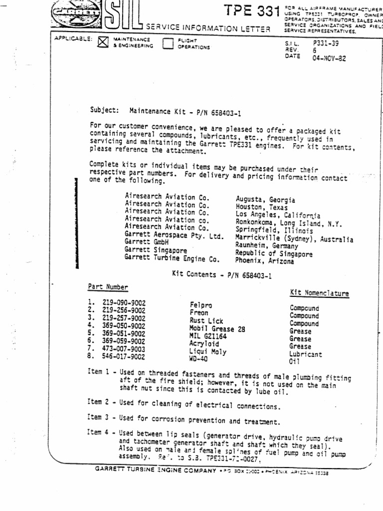 SIL P331 39 9252r6 | PDF