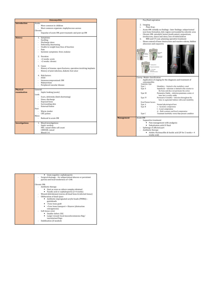 Osteomyelitis | PDF | Clinical Medicine | Diseases And Disorders