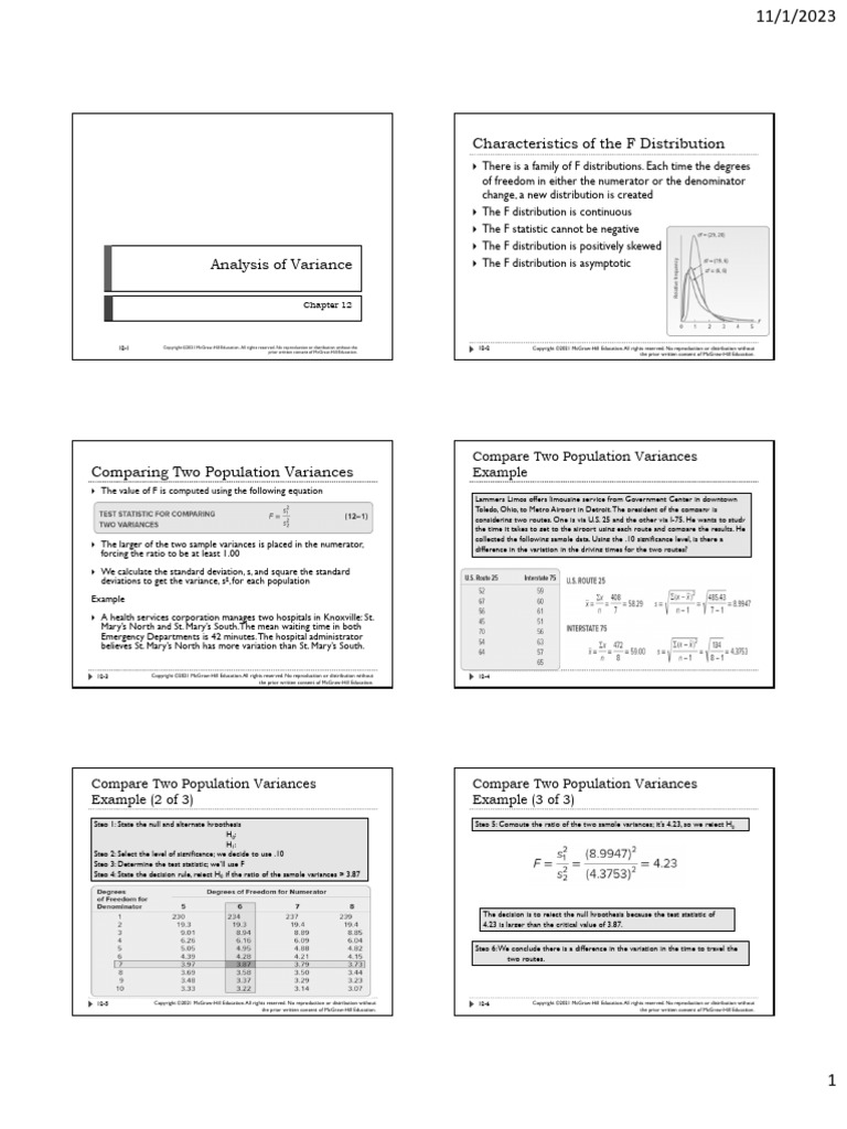 Bab 12-Statistik | PDF | Analysis Of Variance | Statistical Significance