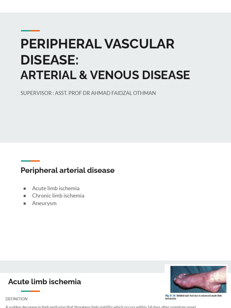 Seminar PVD Y5B2 | PDF | Ischemia | Interventional Radiology