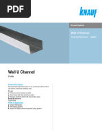 Knauf UW Profiles Technical Datasheet | PDF