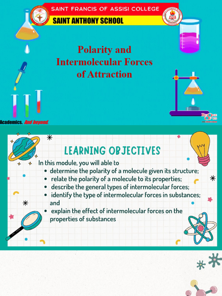 Physical-Science-Module 5 Polarity and Intermolecular Forces of ...