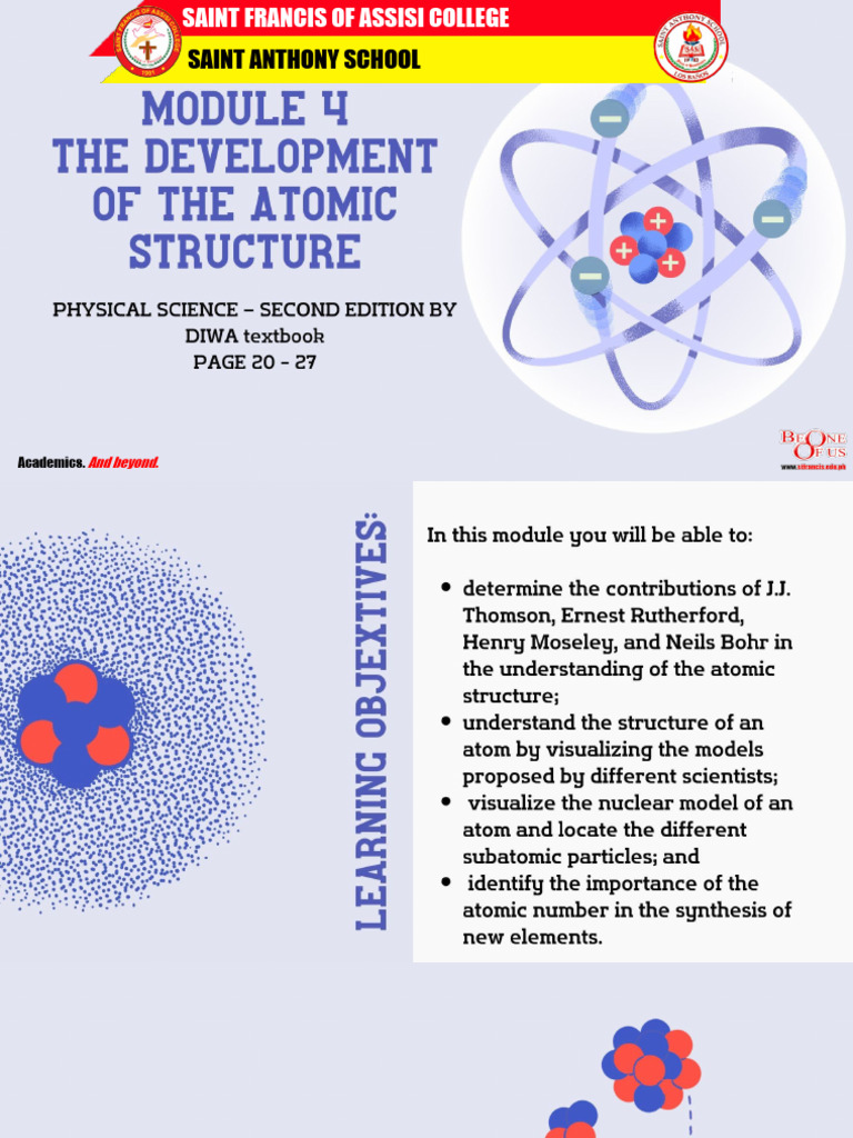 Physical-Science-Module 4 The Development of The Atomic Structure | PDF ...