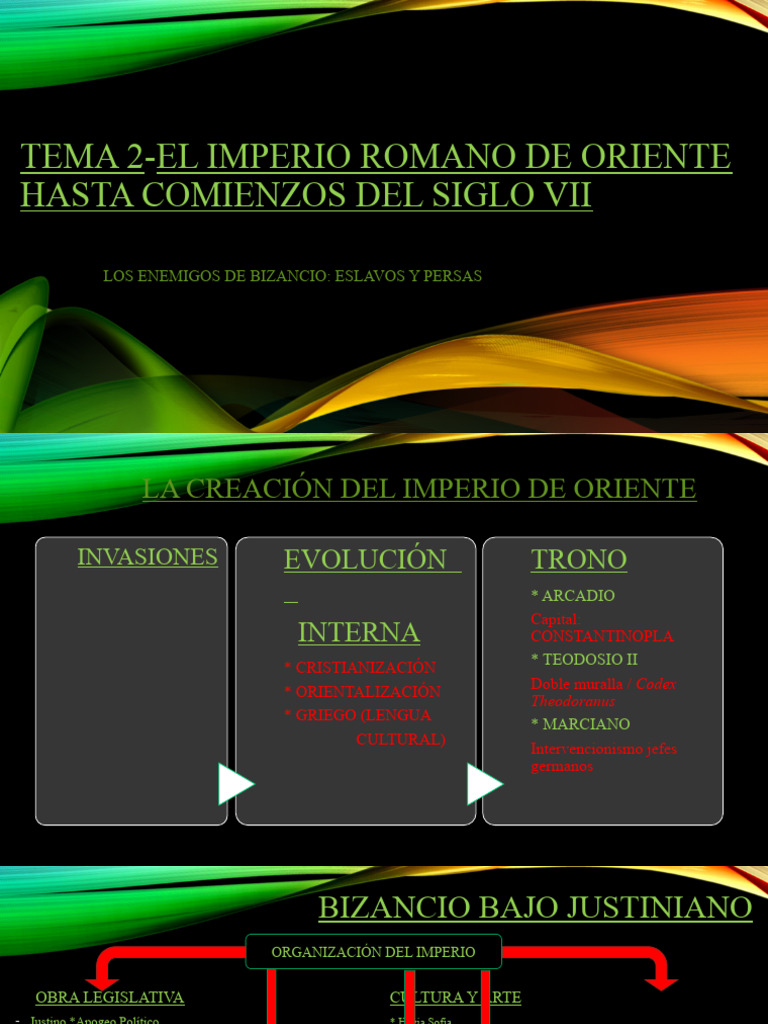 Ppt-Tema 2 | PDF | imperio Bizantino | Justiniano I