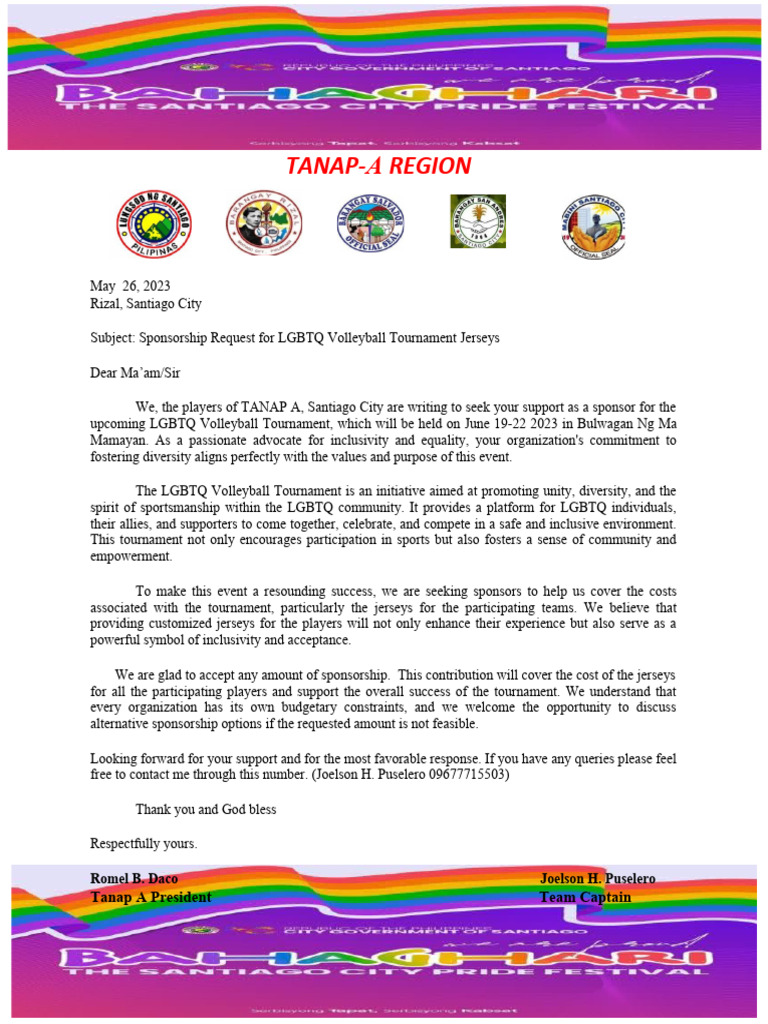 LGBT SOLICITATION LETTER NEW | PDF