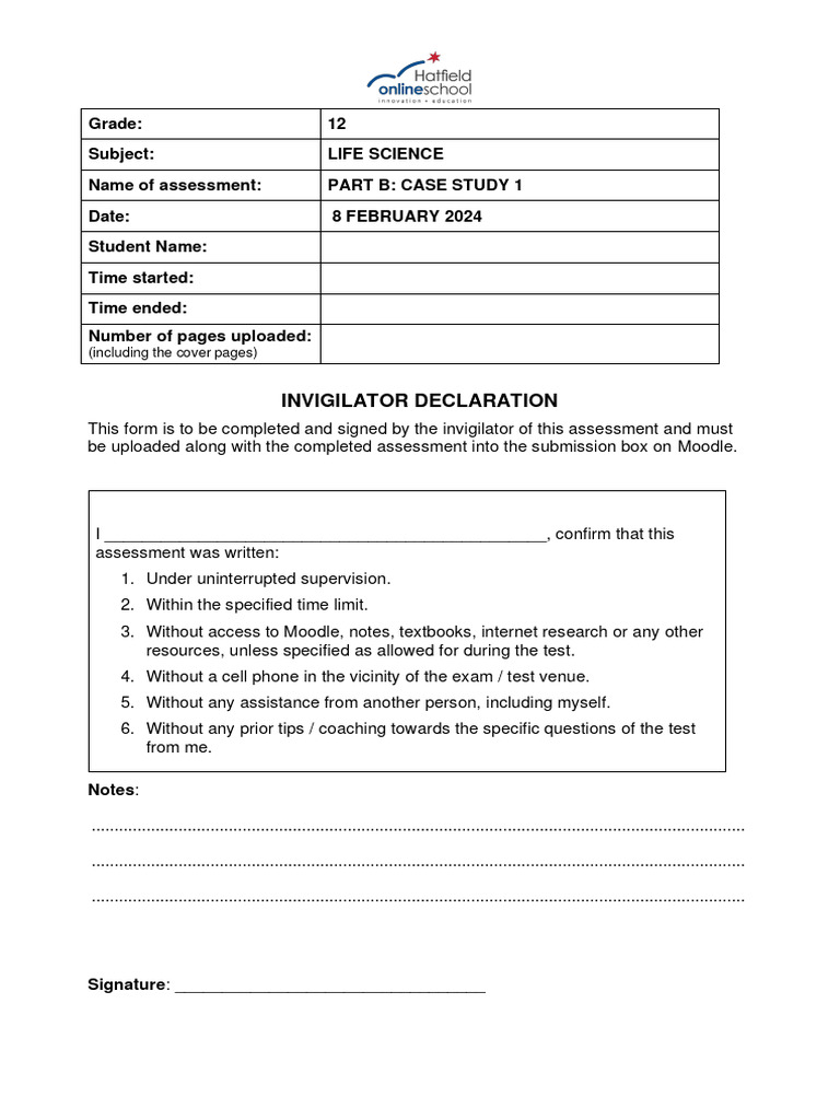 Grade 12 Life Science Case Study | PDF | Genetic Code | Biology