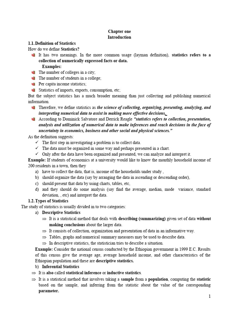 Chapter One | Download Free PDF | Statistics | Mode (Statistics)