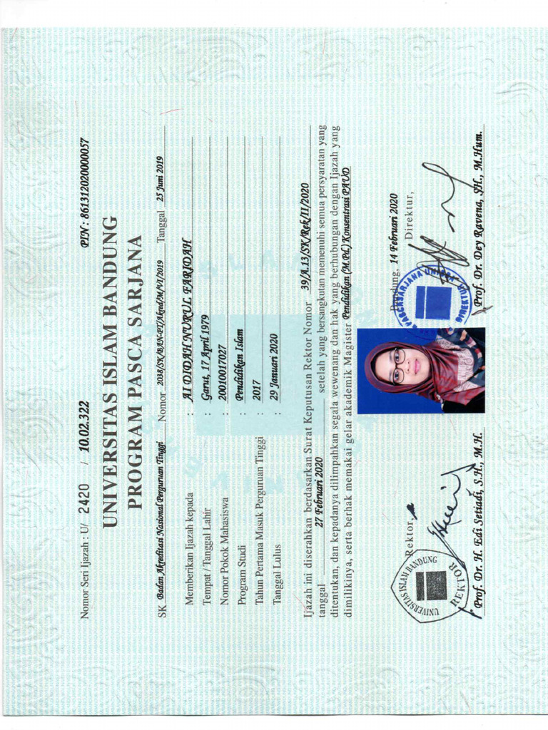 Ijazah S2 | PDF