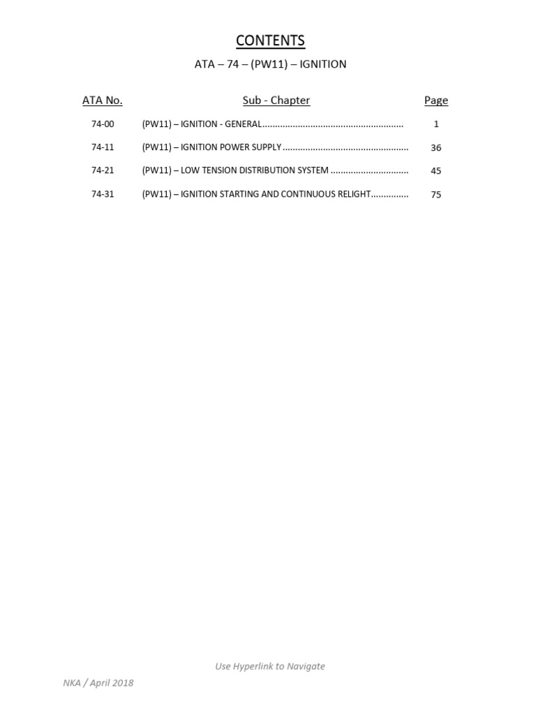 A320 Amm - Ata 74 (Pw11) - Ignition (P 78) | PDF | Ignition System ...