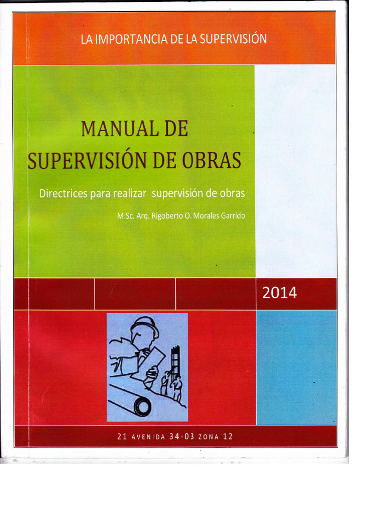 MANUAL DEL SUPERVISOR DE OBRAS | PDF