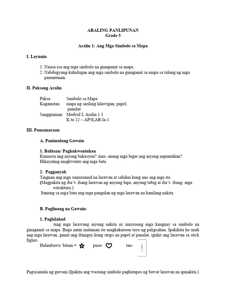 LESSON PLAN in ArPan 3 | PDF