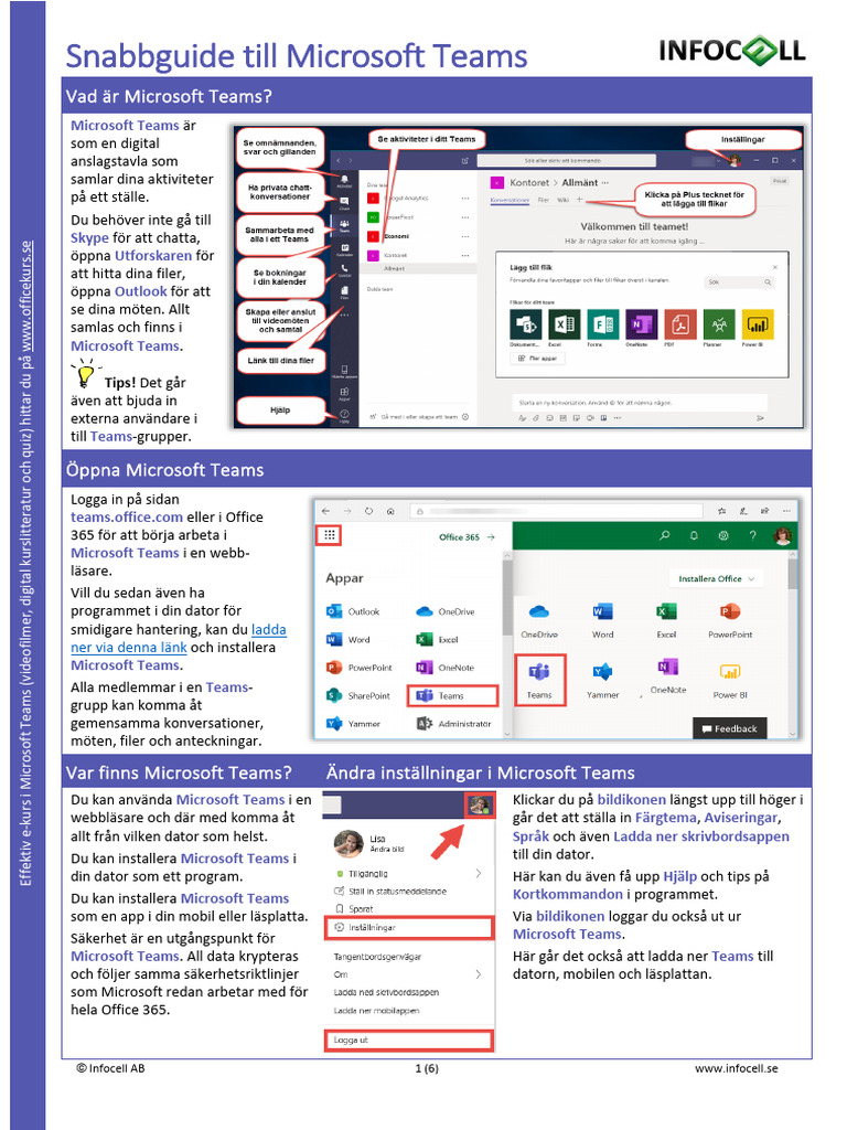 Snabbguide-i-Microsoft_Teams | PDF