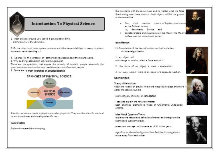 Introduction Physical Science | PDF | Mass | Force