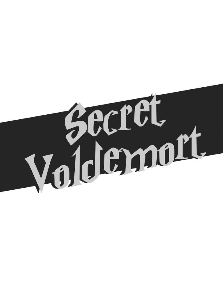 Secret Voldemort - Rules | PDF