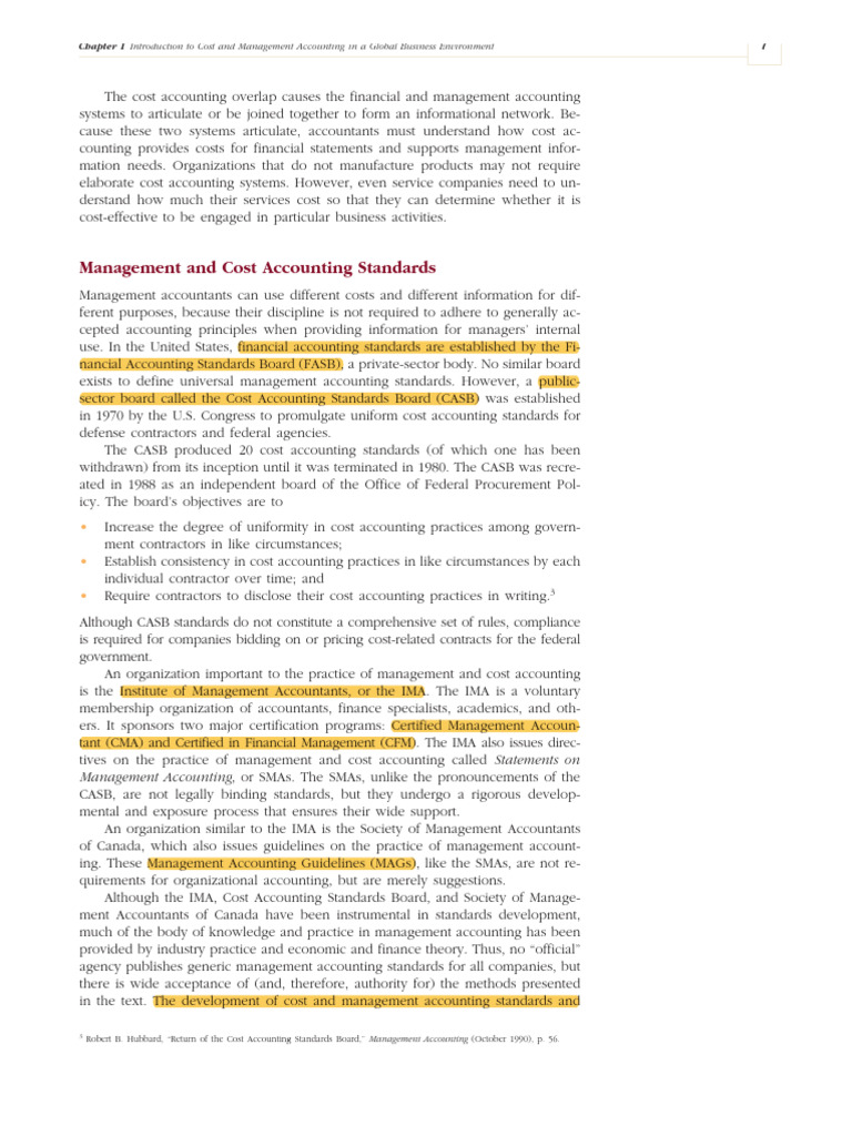 Cost Accounting Chapter 1 3 Pdf Accounting Management Accounting