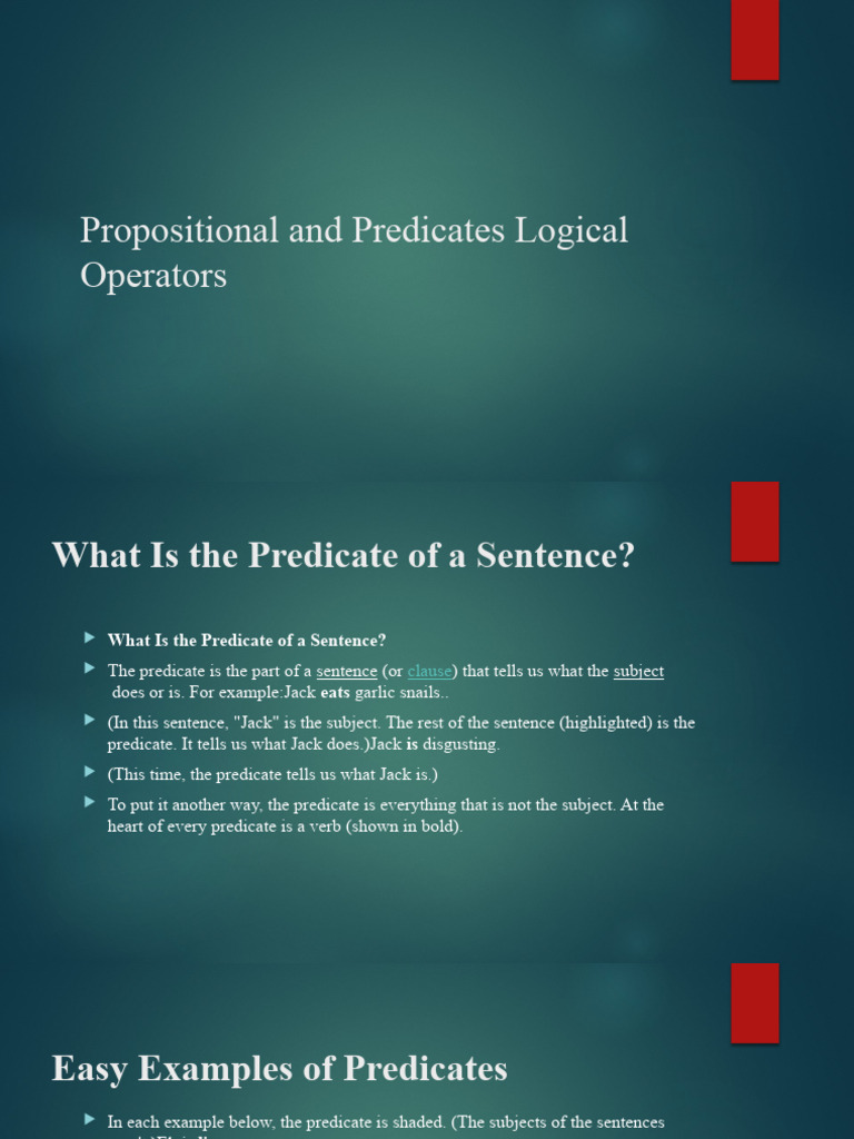 Propositional And Predicates Logical Operators Pdf Syntax Mathematics