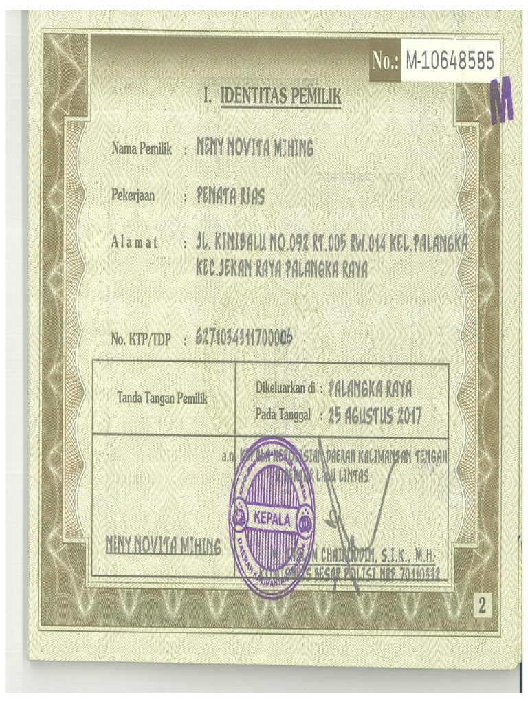 BPKB HRV 2017 | PDF