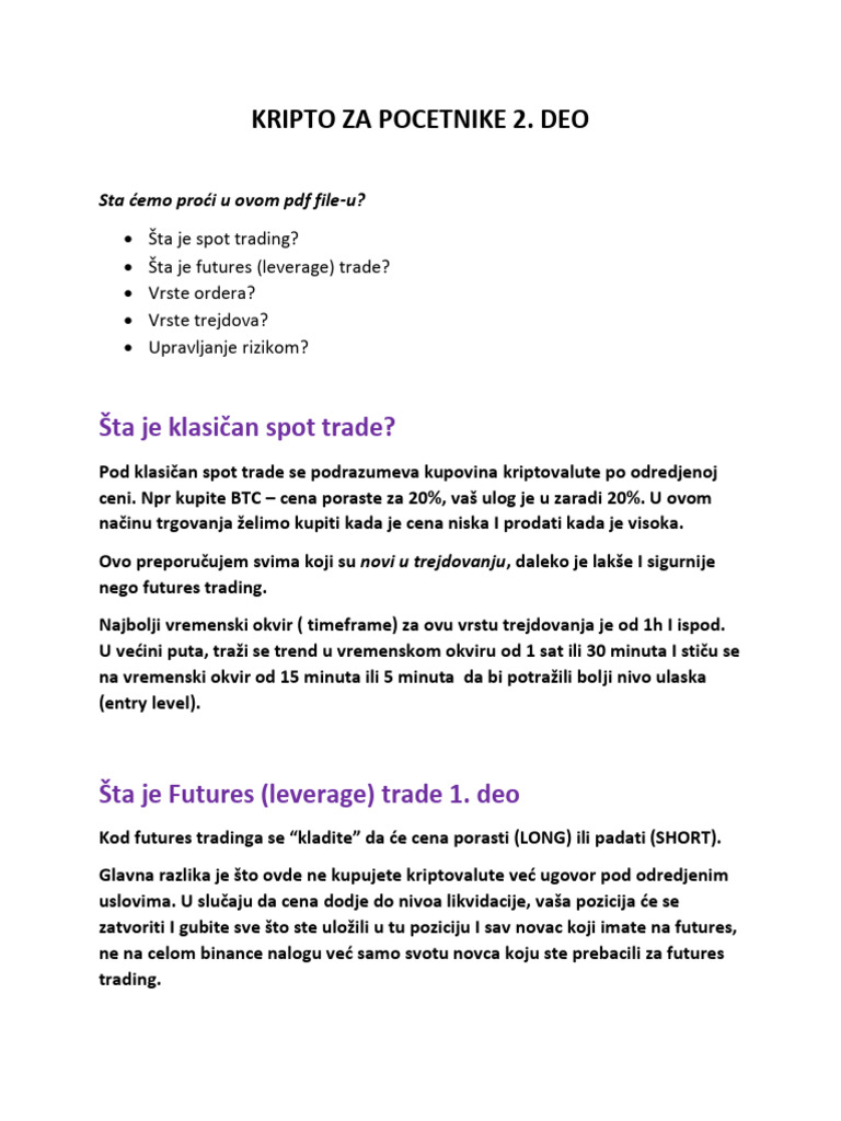 Kripto Za Pocetnike 2 1 | PDF