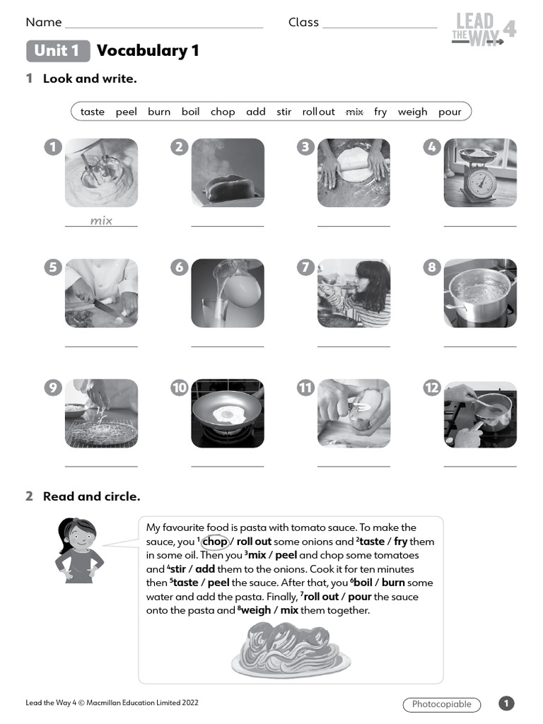 LTW 4 Worksheets Vocabulary Complete PDF | PDF | Sauce