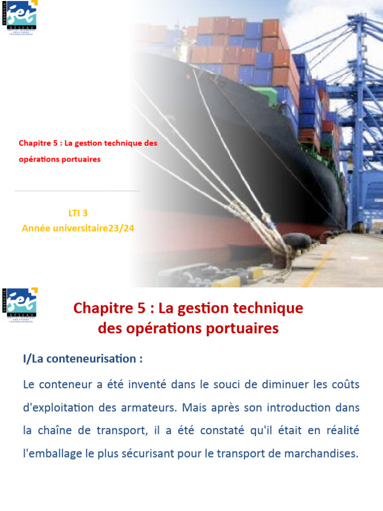 Chapitre 5 | PDF | Conteneurisation | Biens de consommation